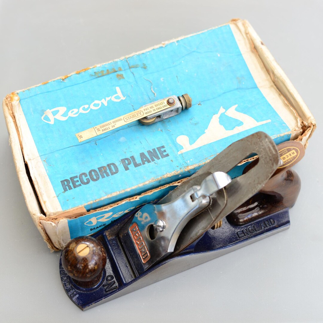 Vintage RECORD No 4 Smooth Plane Made in England & Stanley Plane Iron ...