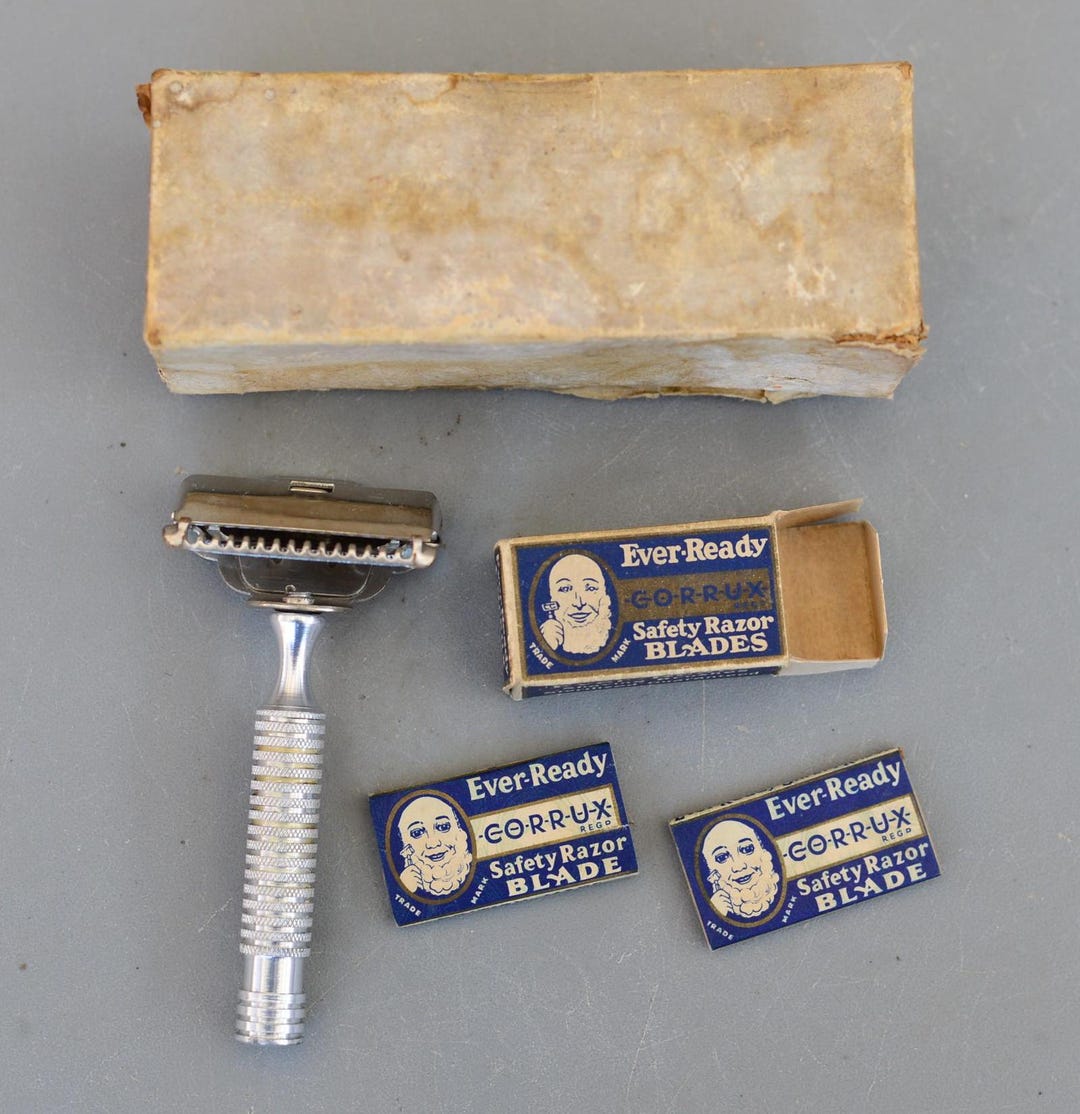 Vintage Ever Ready Travel Safety Razor Set Made in England - Etsy