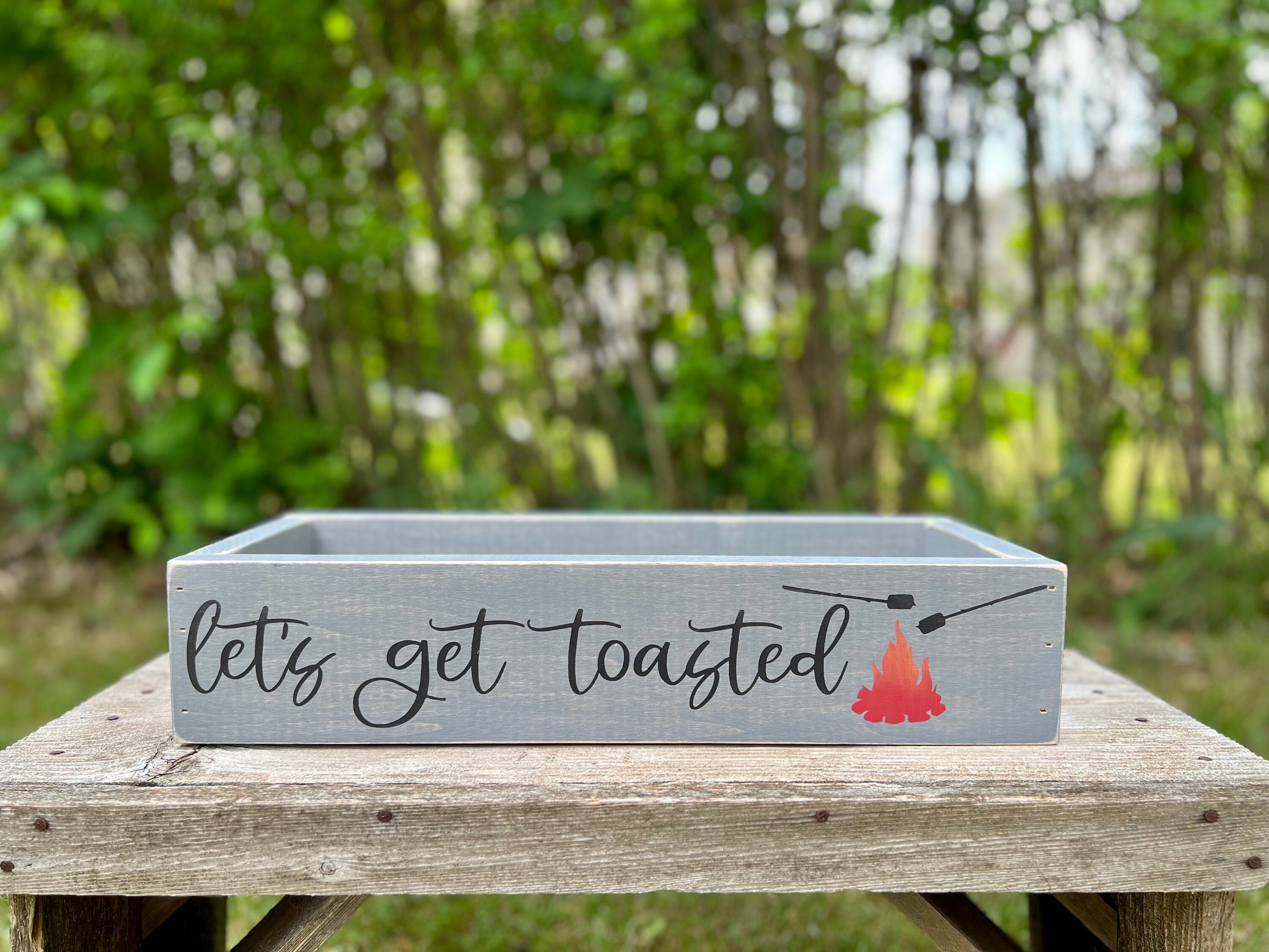 Smores Station Wood Box Smores Storage Box Camping - Etsy