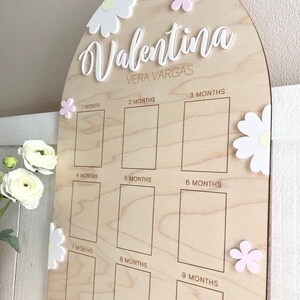 One Year Milestone Board | My First Year Photo Frame | Year One ...