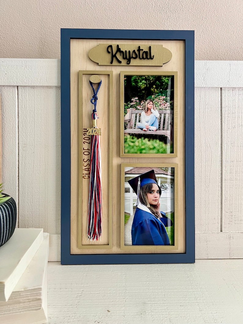 Personalized Graduation Picture Frame: Tassel & Photo Holder, Class of ...