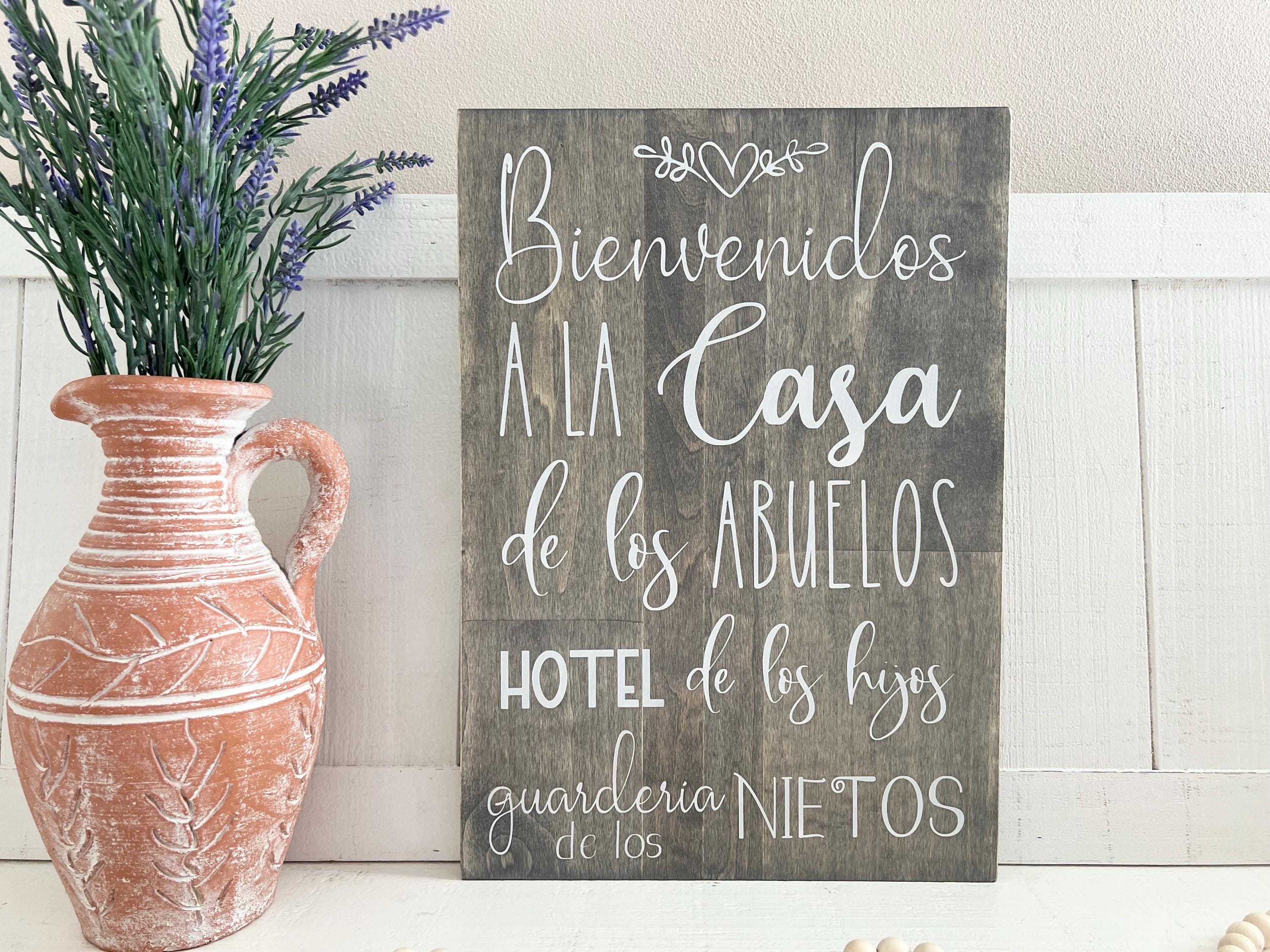 Personalized Grandparent's House Wooden Sign: Abuelos Gift - Etsy