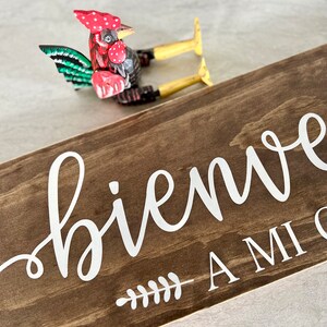 Bienvenidos a Mi Cocina Wood Sign: Hand Painted Spanish Kitchen Decor ...