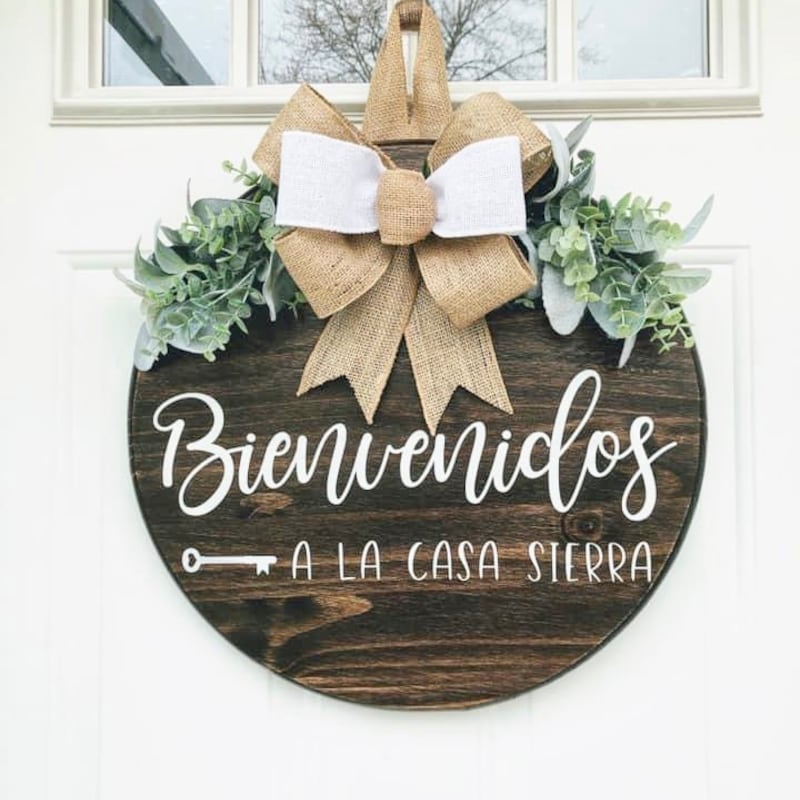 Spanish Welcome Sign - Etsy