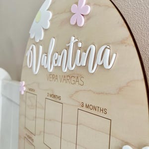 One Year Milestone Board | My First Year Photo Frame | Year One ...