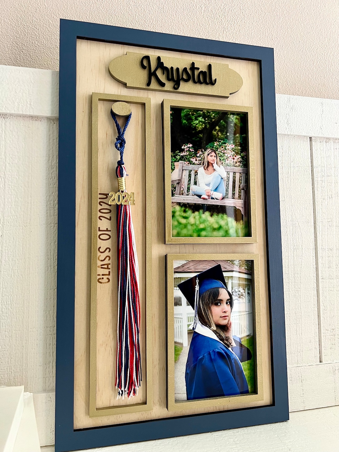 Personalized Graduation Picture Frame: Tassel & Photo Holder, Class of ...