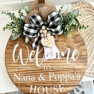 Nana and Papa's House Sign: Grandparent Welcome Door Decor - Etsy