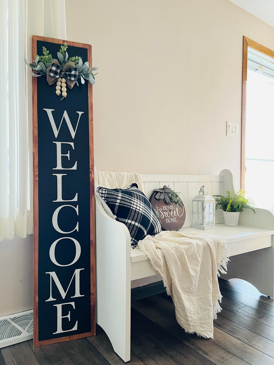 Welcome Porch Leaner God Bless Our Home Porch Leaner Oh, HELLO Porch ...