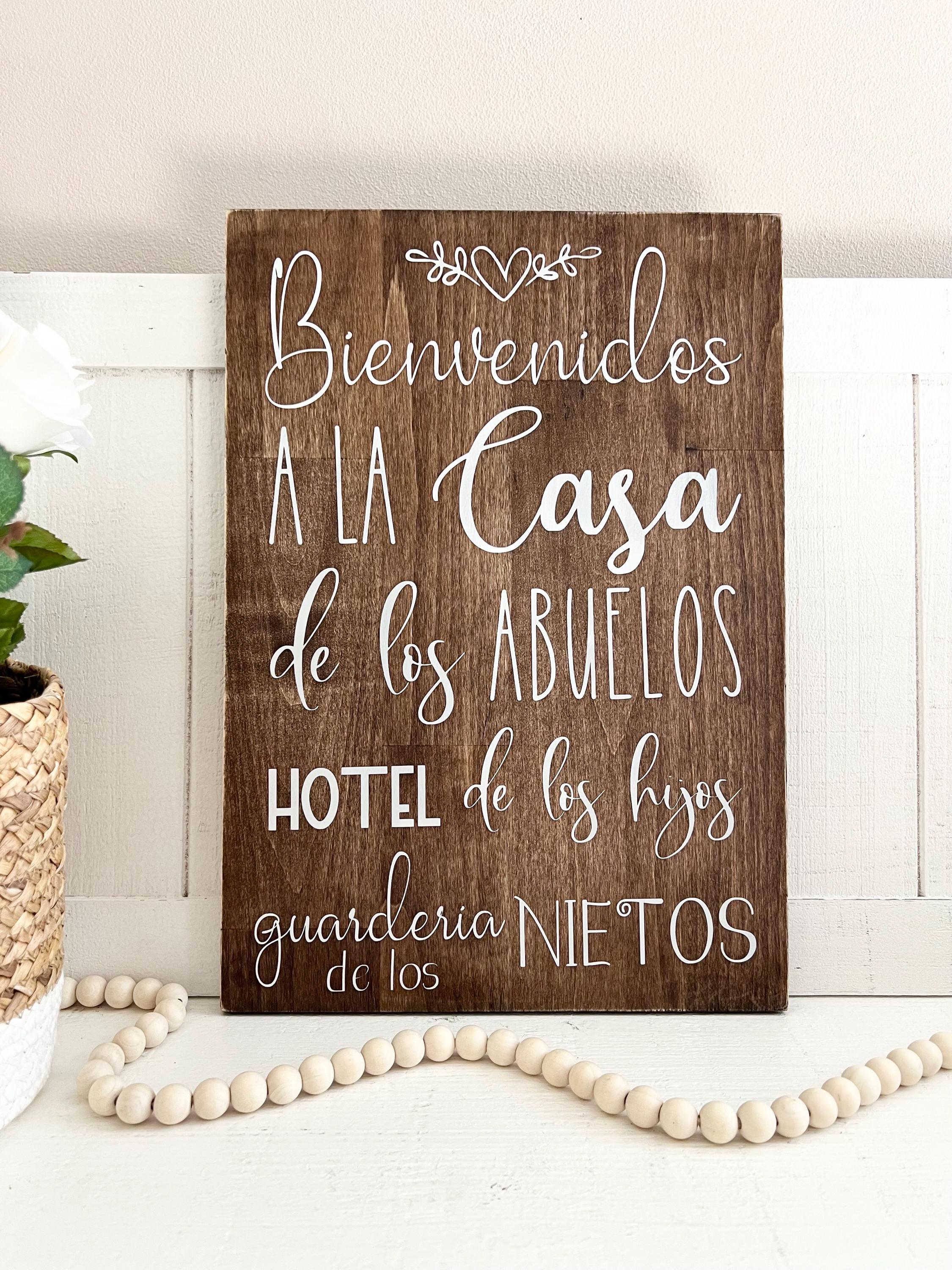 Personalized Grandparent's House Wooden Sign: Abuelos Gift - Etsy