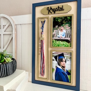 Personalized Graduation Picture Frame: Tassel & Photo Holder, Class of ...