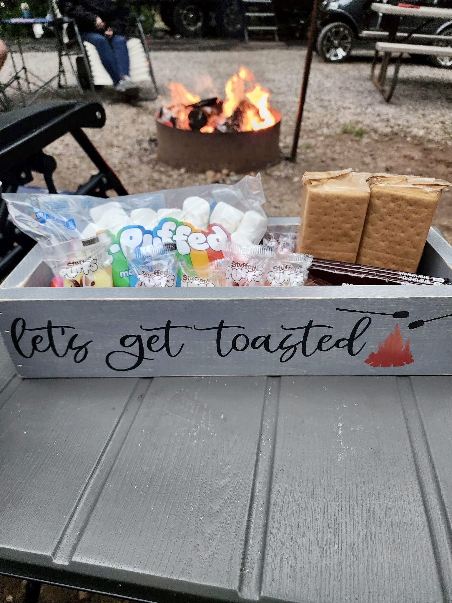 Smores Station Wood Box Smores Storage Box Camping - Etsy