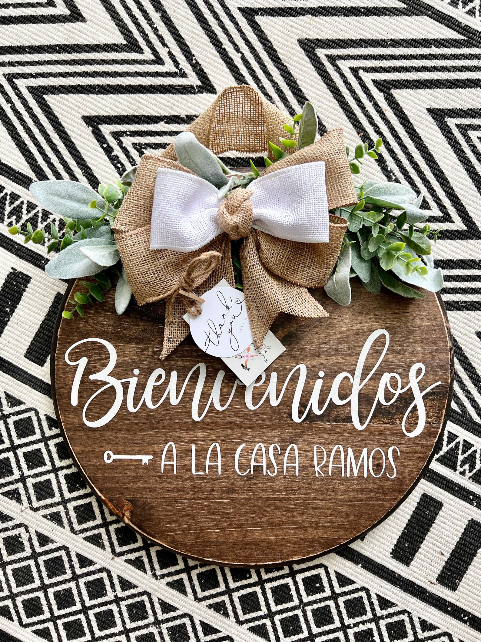 Spanish Welcome Door Hanger Bienvenidos A La Casa De - Etsy