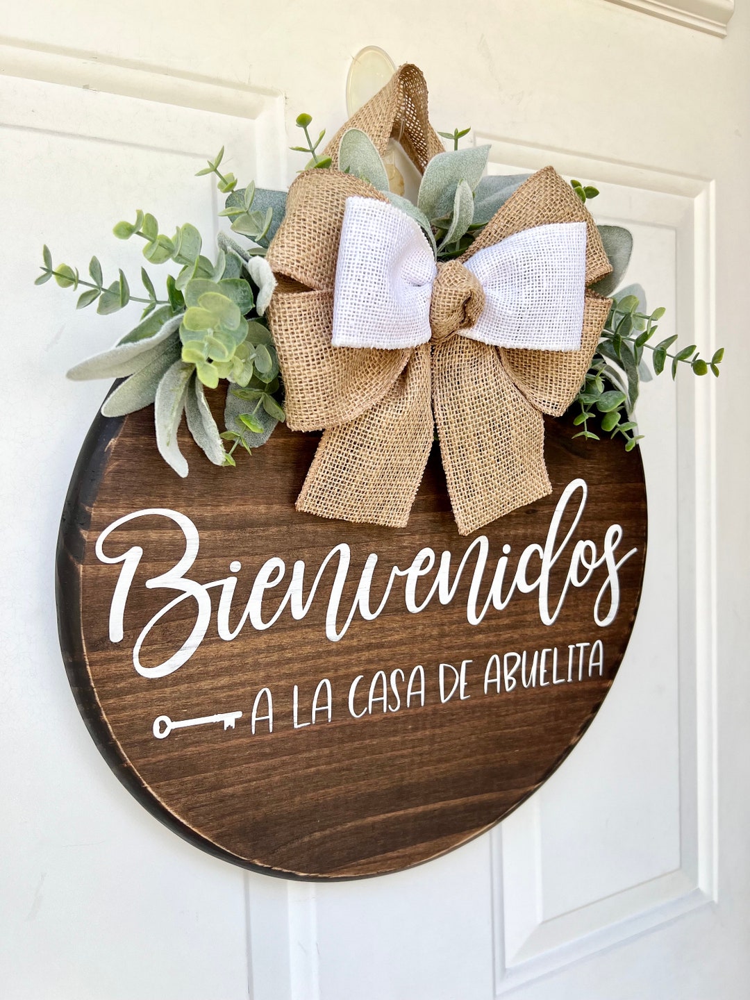Spanish Welcome Door Hanger | Bienvenidos A La Casa De Abuelita ...