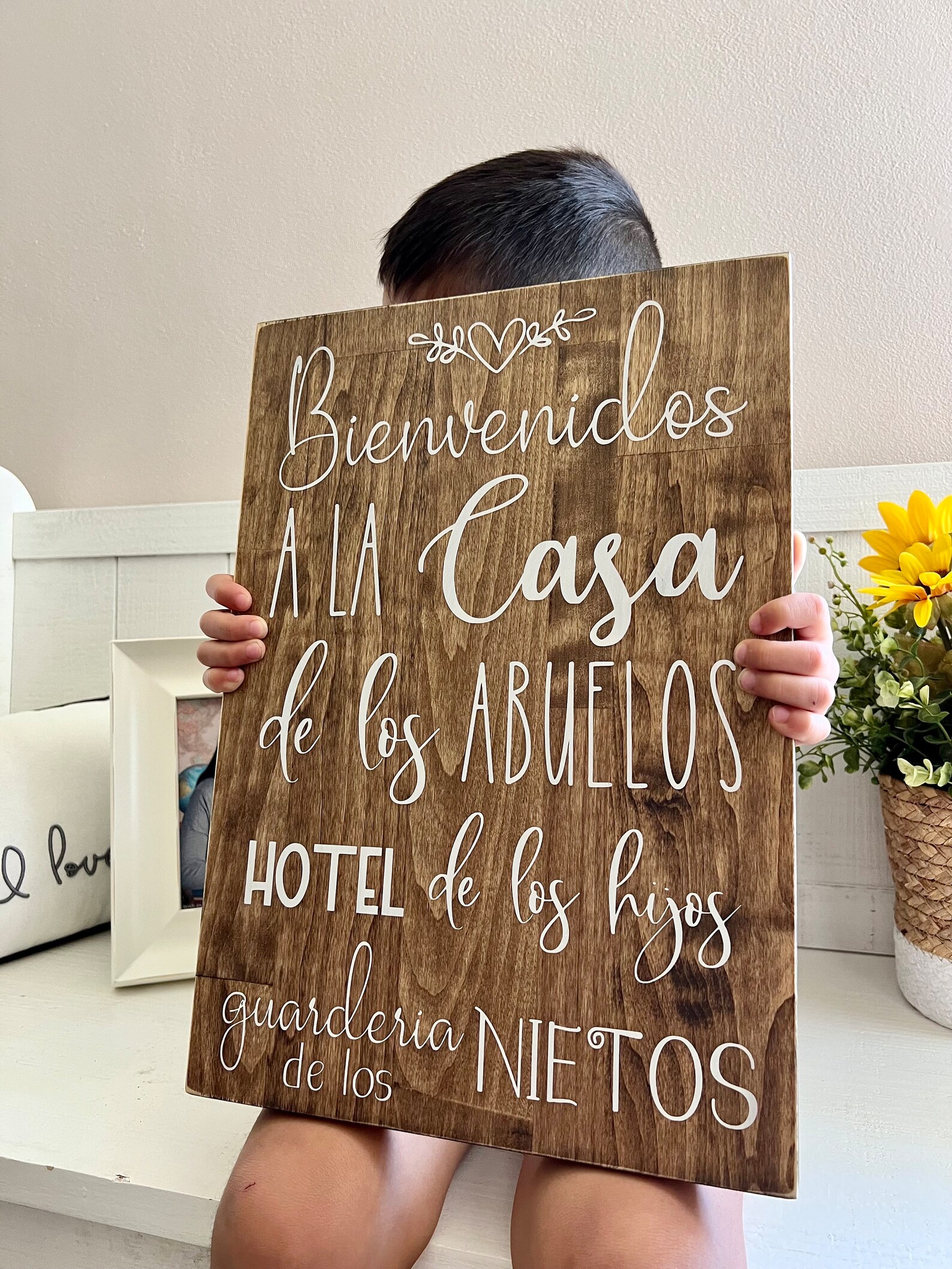 Personalized Grandparent's House Wooden Sign: Abuelos Gift - Etsy