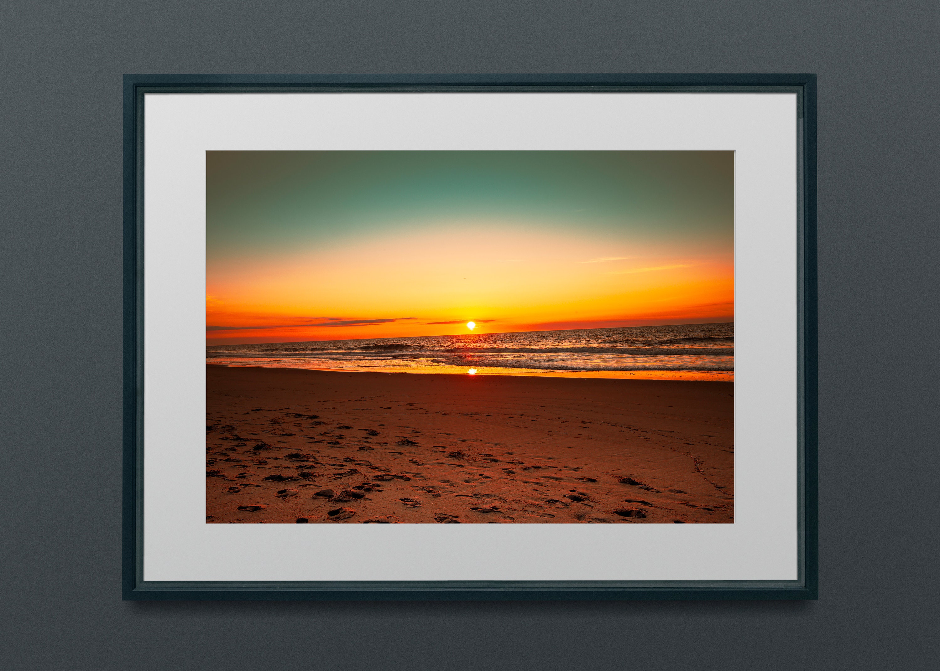 Ocean Sunrise, Printable Image, Sunrise Over the Ocean, Sunrise ...