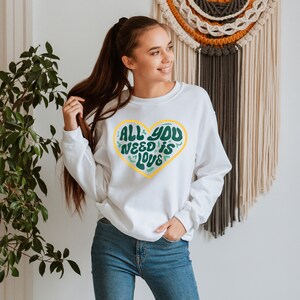 All You Need is LOVE - Jordan Love Sweatshirt - Unisex Long-sleeve Top ...