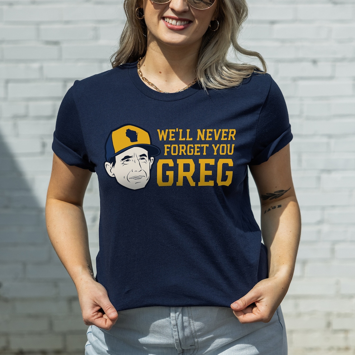 We'll Never Forget You Greg Craig Counsell Farewell Tribute T-shirt Unisex Jersey Short Sleeve ...
