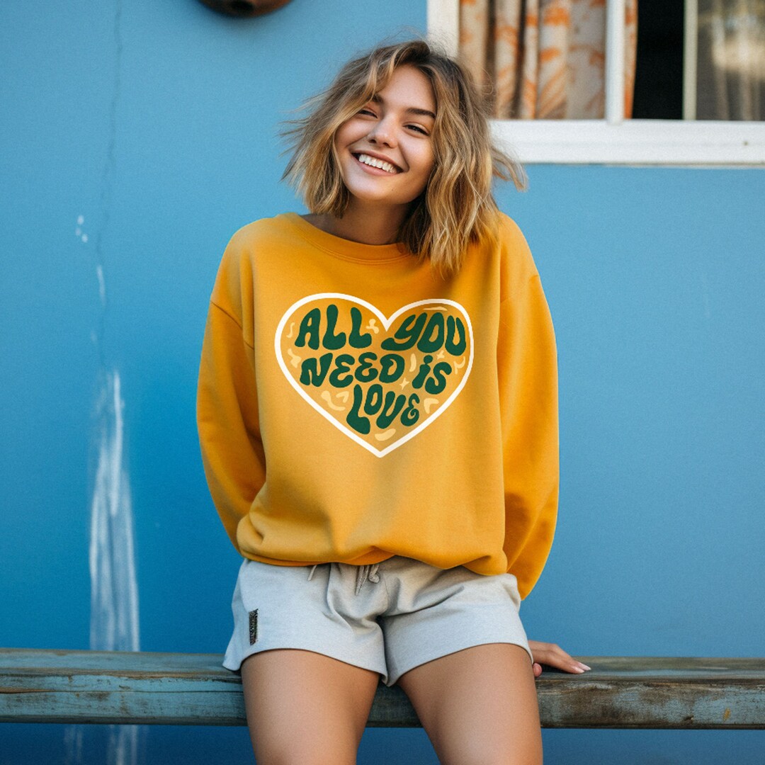 All You Need is LOVE - Jordan Love Sweatshirt - Unisex Long-sleeve Top ...