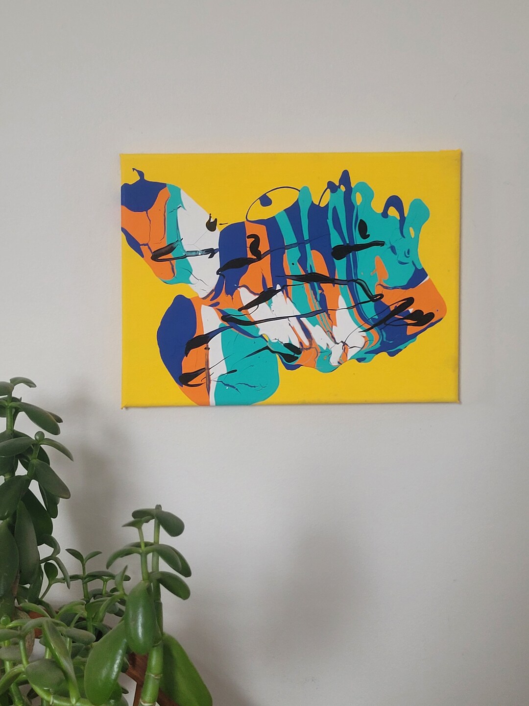 Yellow Fish Blub Blub - Original - Etsy