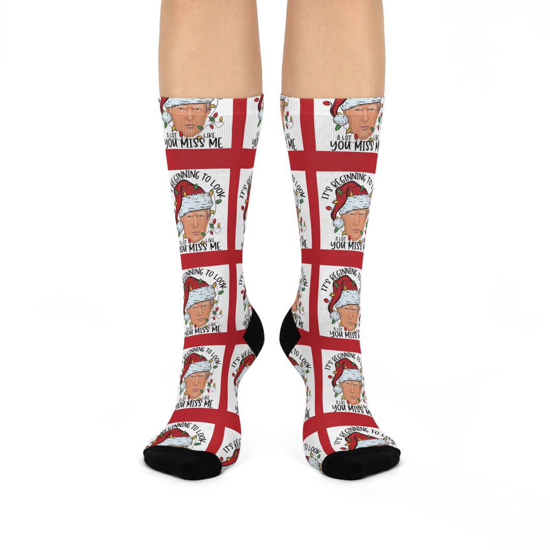 Funny Trump Christmas Socks it's Beginning to Look - Etsy