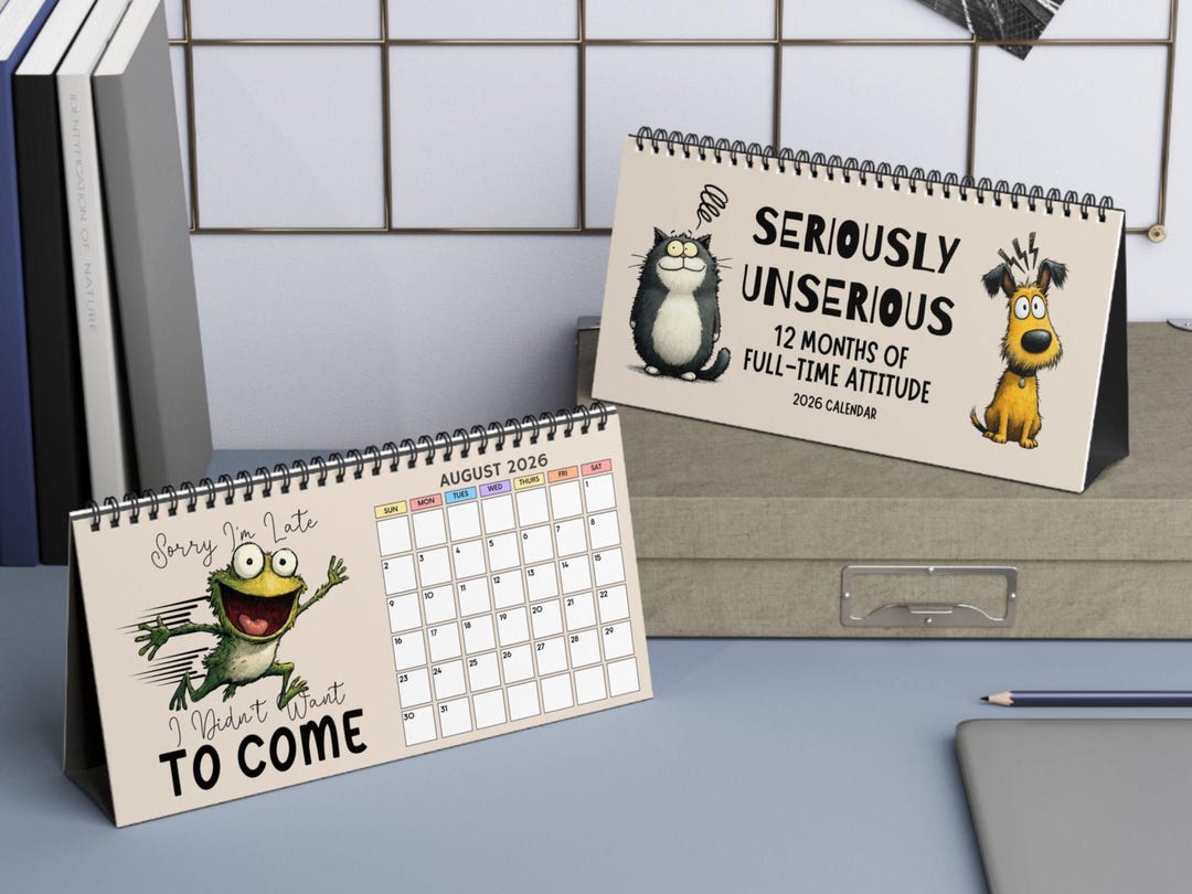 Funny 2026 Desk Calendar: Sarcastic Serious Unserious, Gag Gift - Etsy