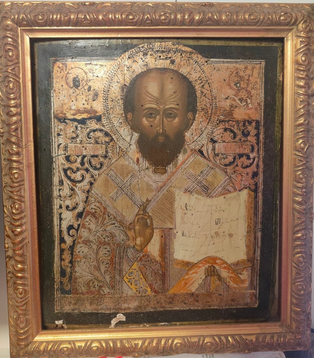 SAINT NICOLAS ICON - Etsy