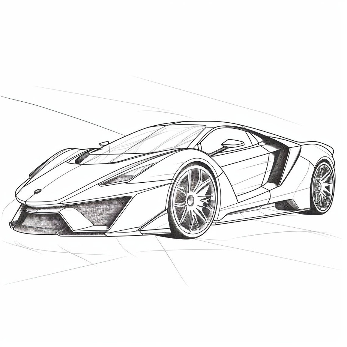 24 Supercars Coloring Pages for Kids Cars for Coloring Racing Cars for ...