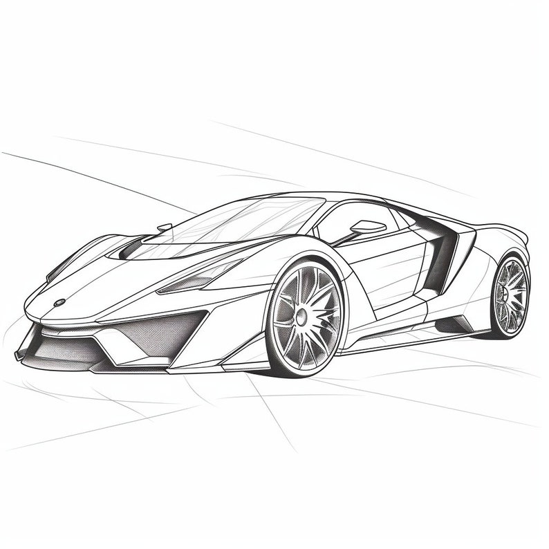 24 Supercars Coloring Pages for Kids Cars for Coloring Racing Cars for ...