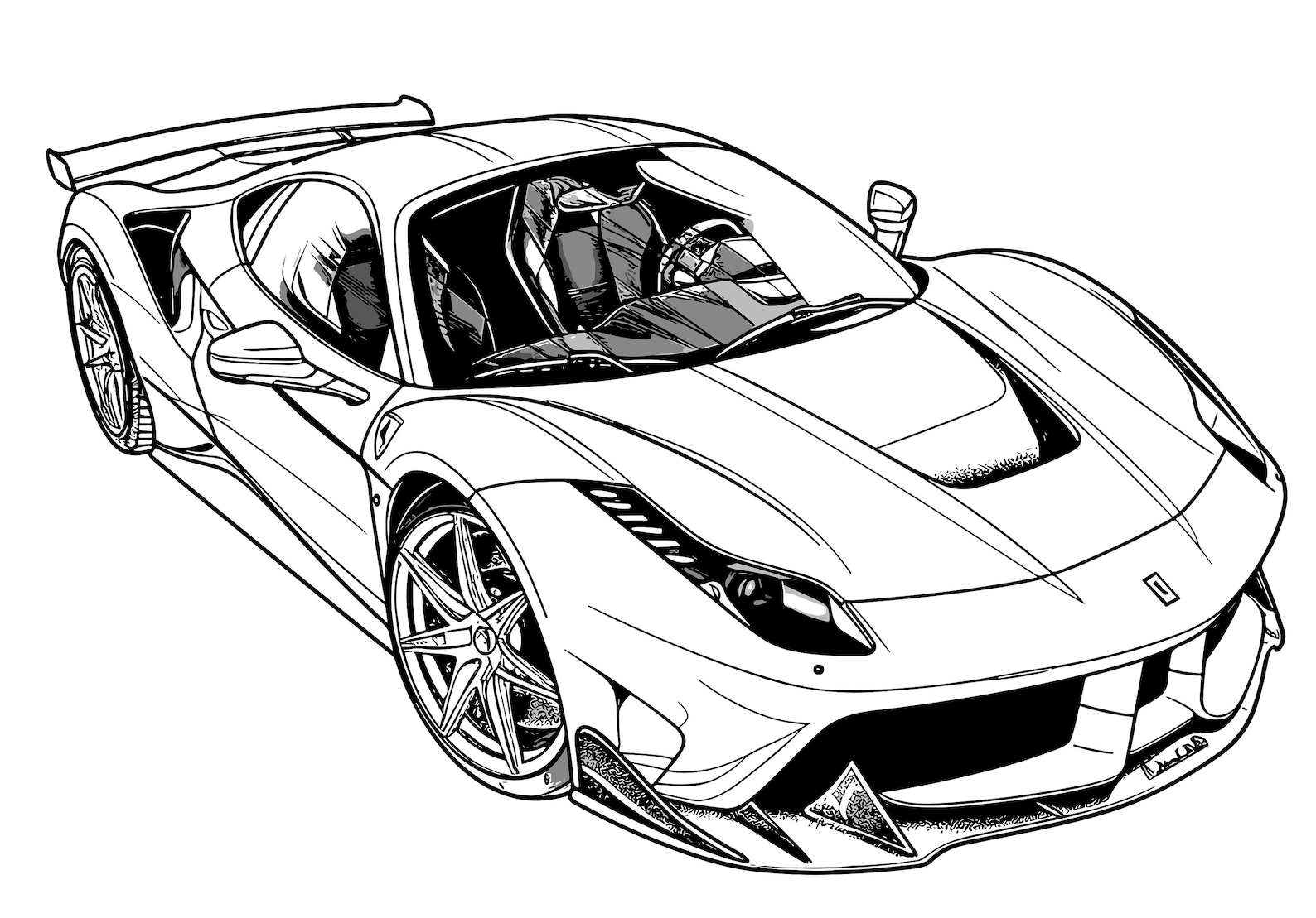 24 Supercars Coloring Pages for Kids Cars for Coloring Racing Cars for ...
