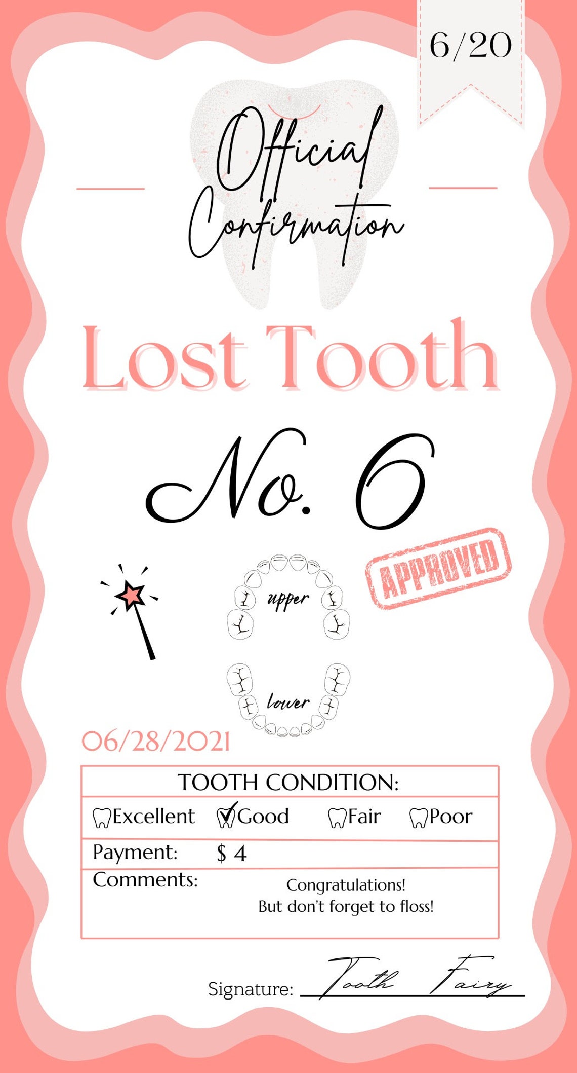 Tooth Fairy Collection Tokens Tooth Fairy Letter Printable Lost Tooth ...