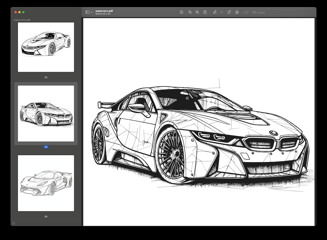 24 Supercars Coloring Pages for Kids Cars for Coloring Racing Cars for ...