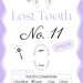 Tooth Fairy Collection Tokens Tooth Fairy Letter Printable Lost Tooth ...