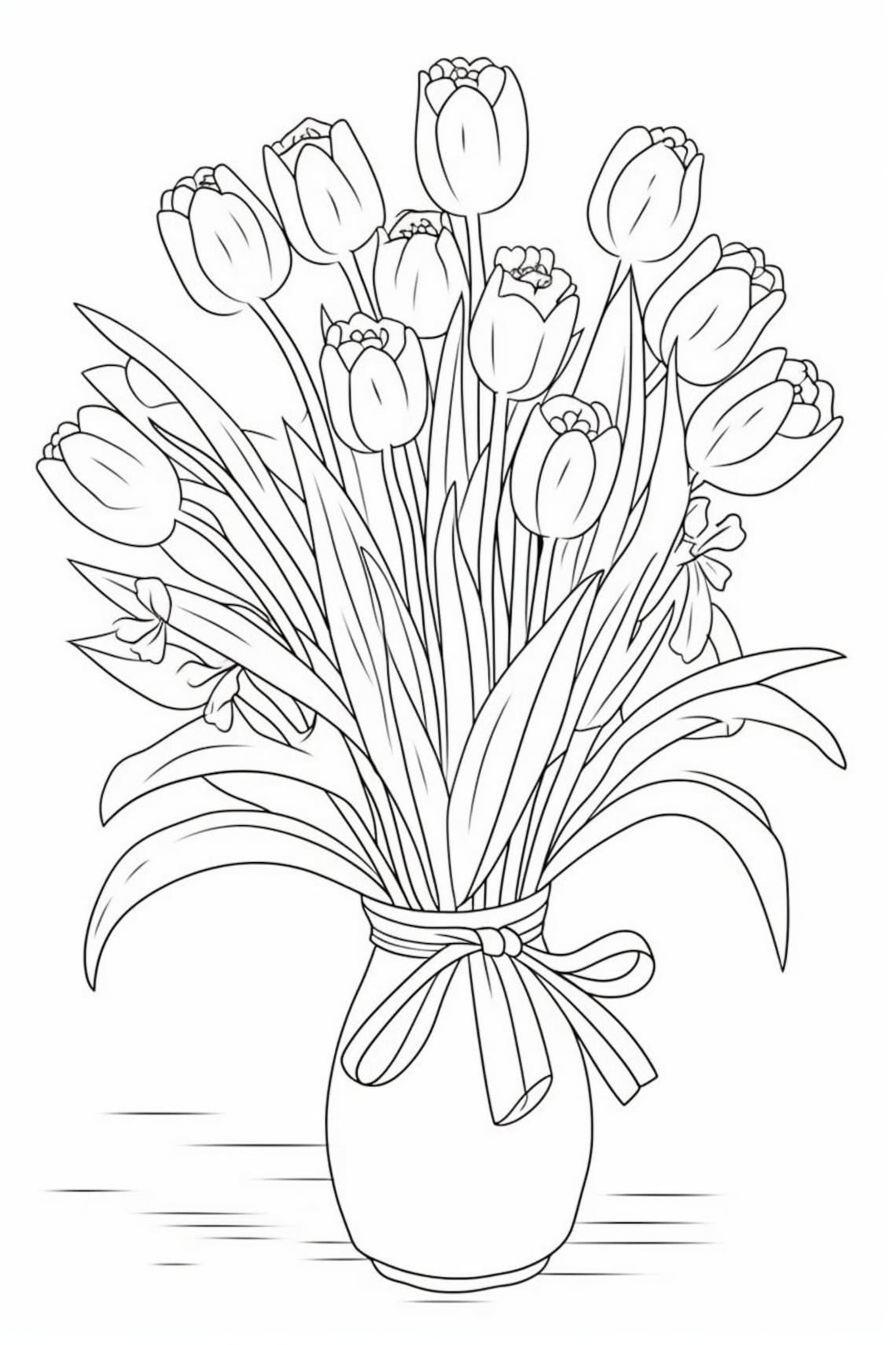 Mother's Day Gift Gift for Mother Coloring Pages 30 Flowers for Mom ...