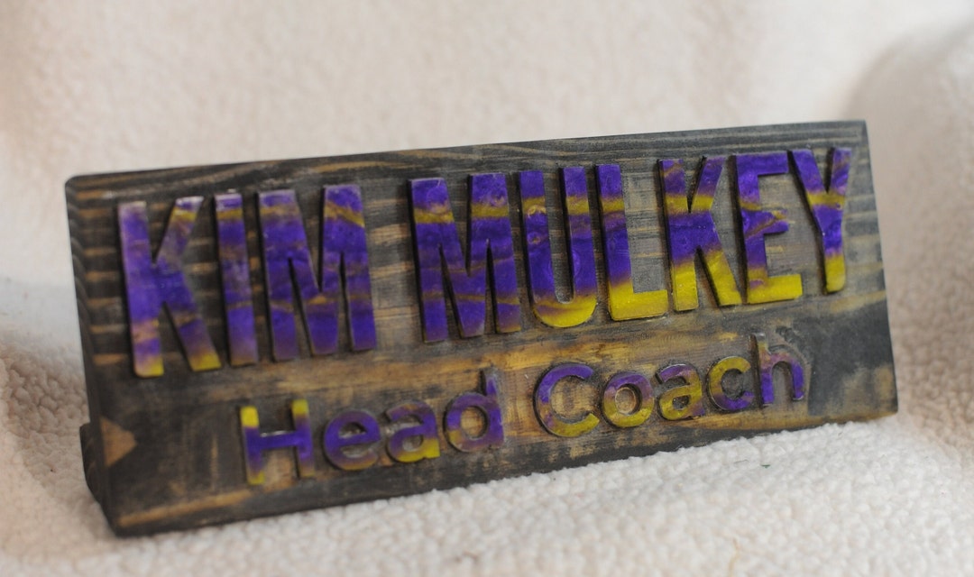 LSU Desk Sign - Etsy