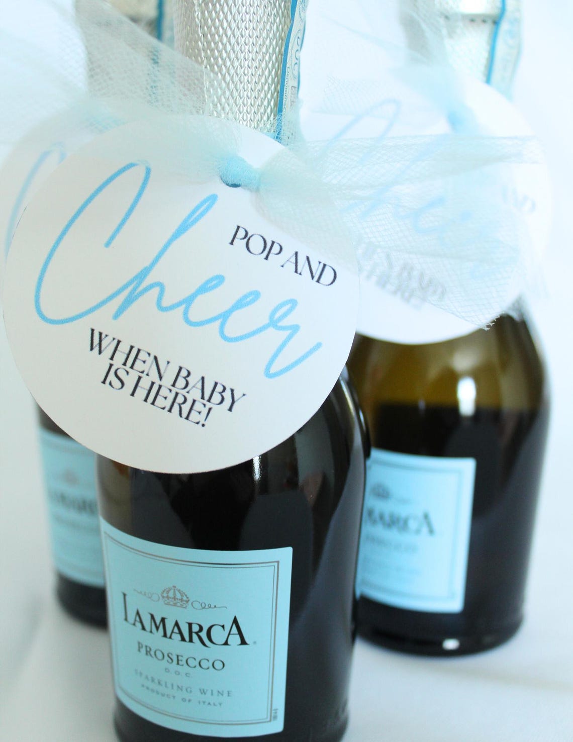 Pop and Cheer Tags, Pop and Cheer When Baby is Here Gift Tags, Baby ...