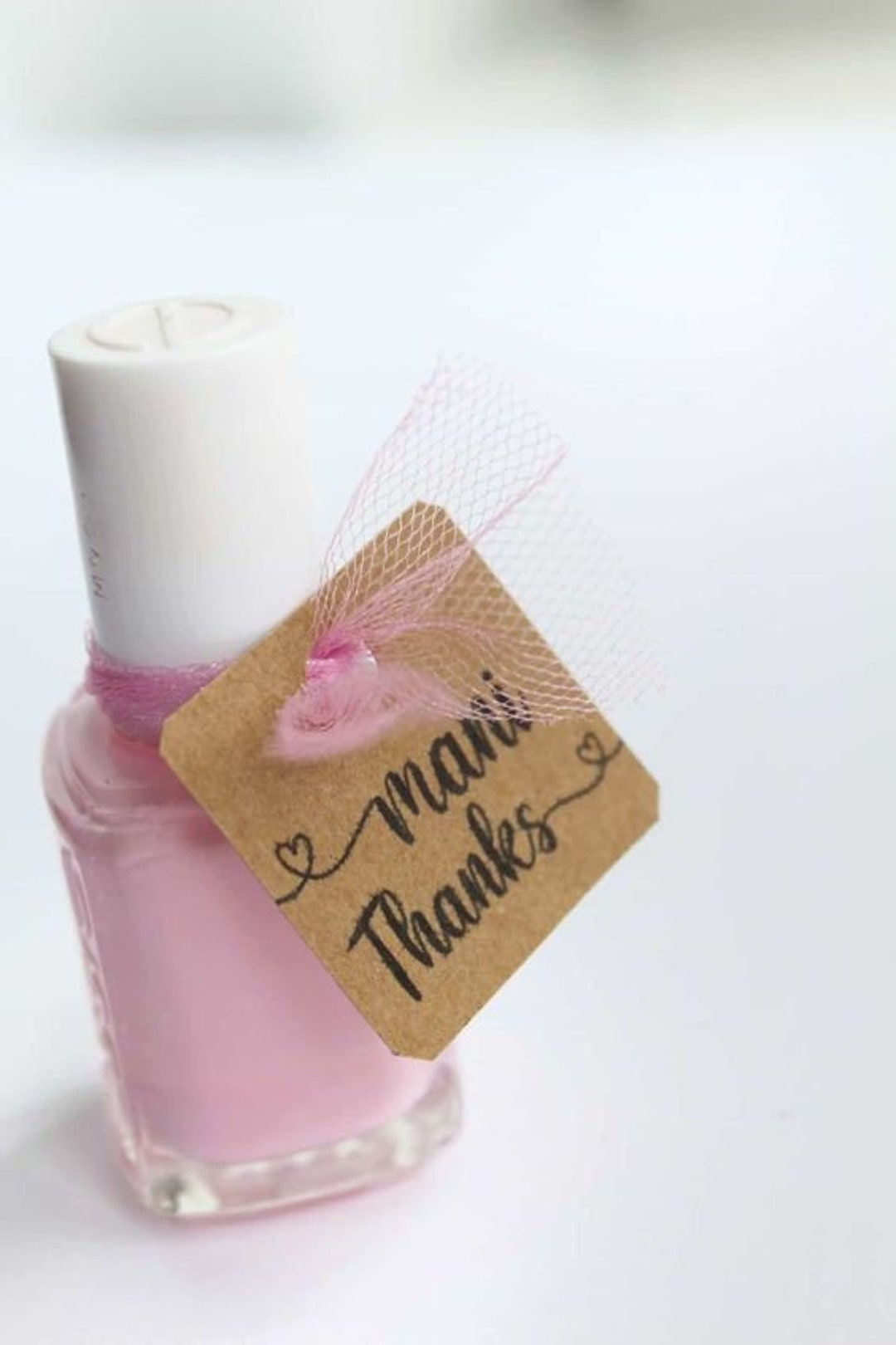 Mani Thanks Gift Tags for Baby Shower or Bridal Shower, Nail Polish ...