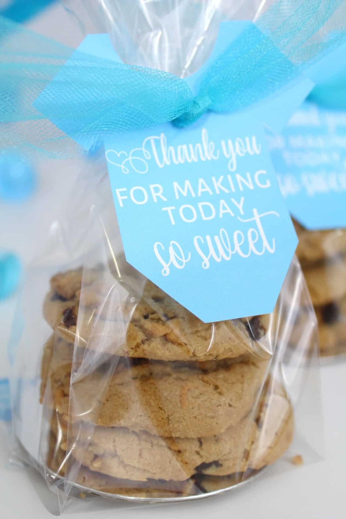 Baby Shower Favor Tag (baby Boy)- Tag for Thank You Gift- Cookies ...