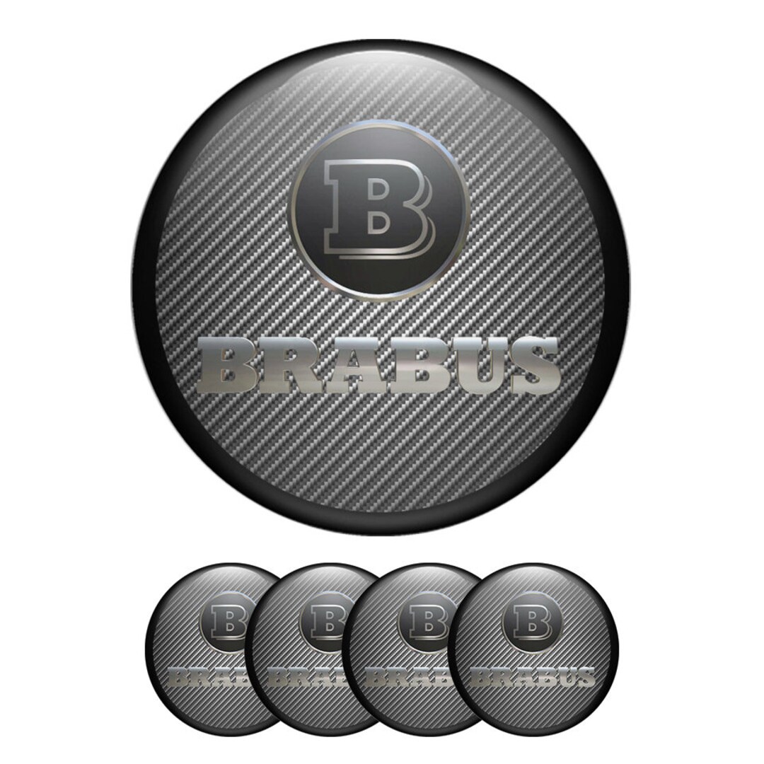 Brabus 4x Wheel Emblem All Sizes Domed Stickers Cover Caps - Etsy
