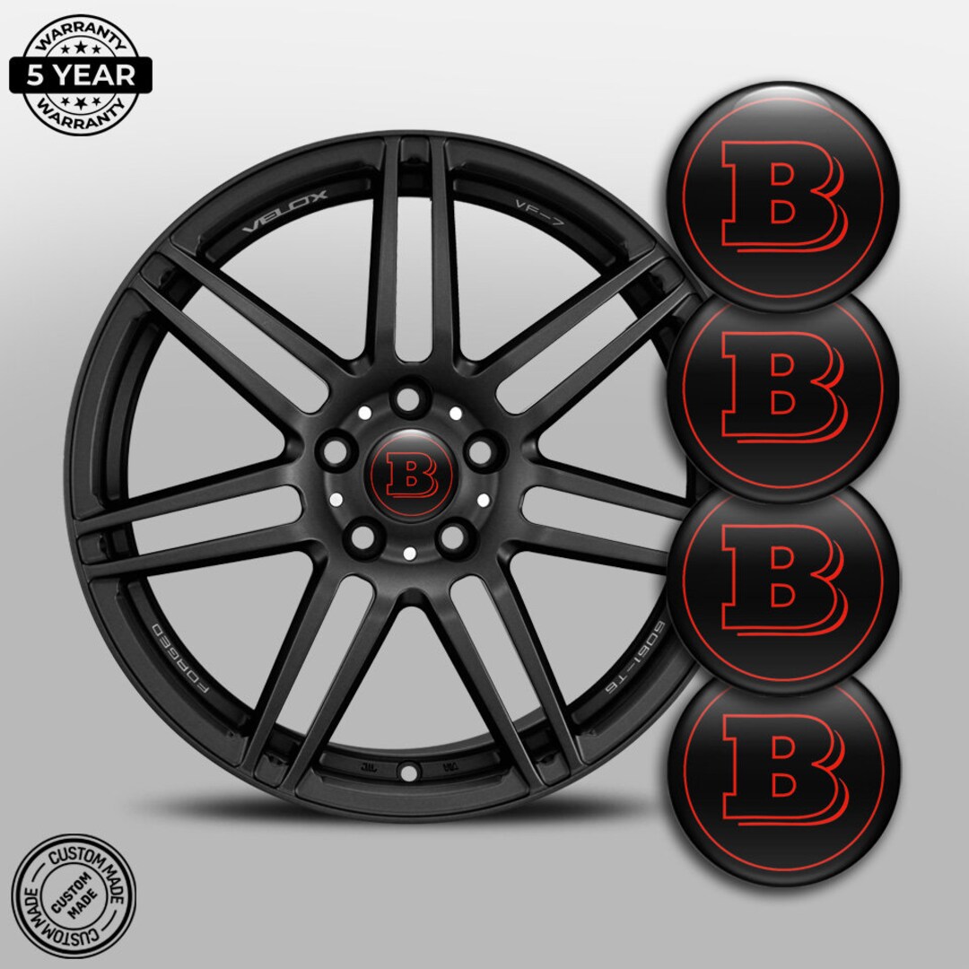 Brabus 4x Wheel Emblem All Sizes Domed Stickers Cover Caps - Etsy