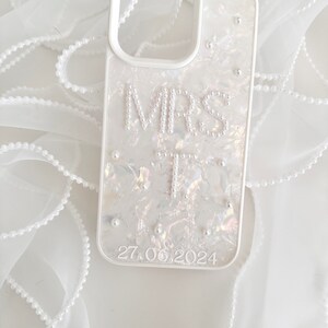 BRIDE PHONE CASE Pearl Phone Case Personalised Bride Phone Case Bridal ...