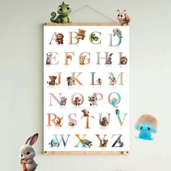Animal Abc - Etsy