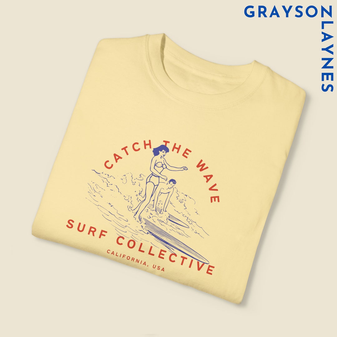Surf Collective Shirt Graphic Tee, Surf Style, Cozy Surf Vibes, Graphic ...