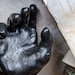 Hand Sculpted Clay Hand Standing Sculpture - Etsy