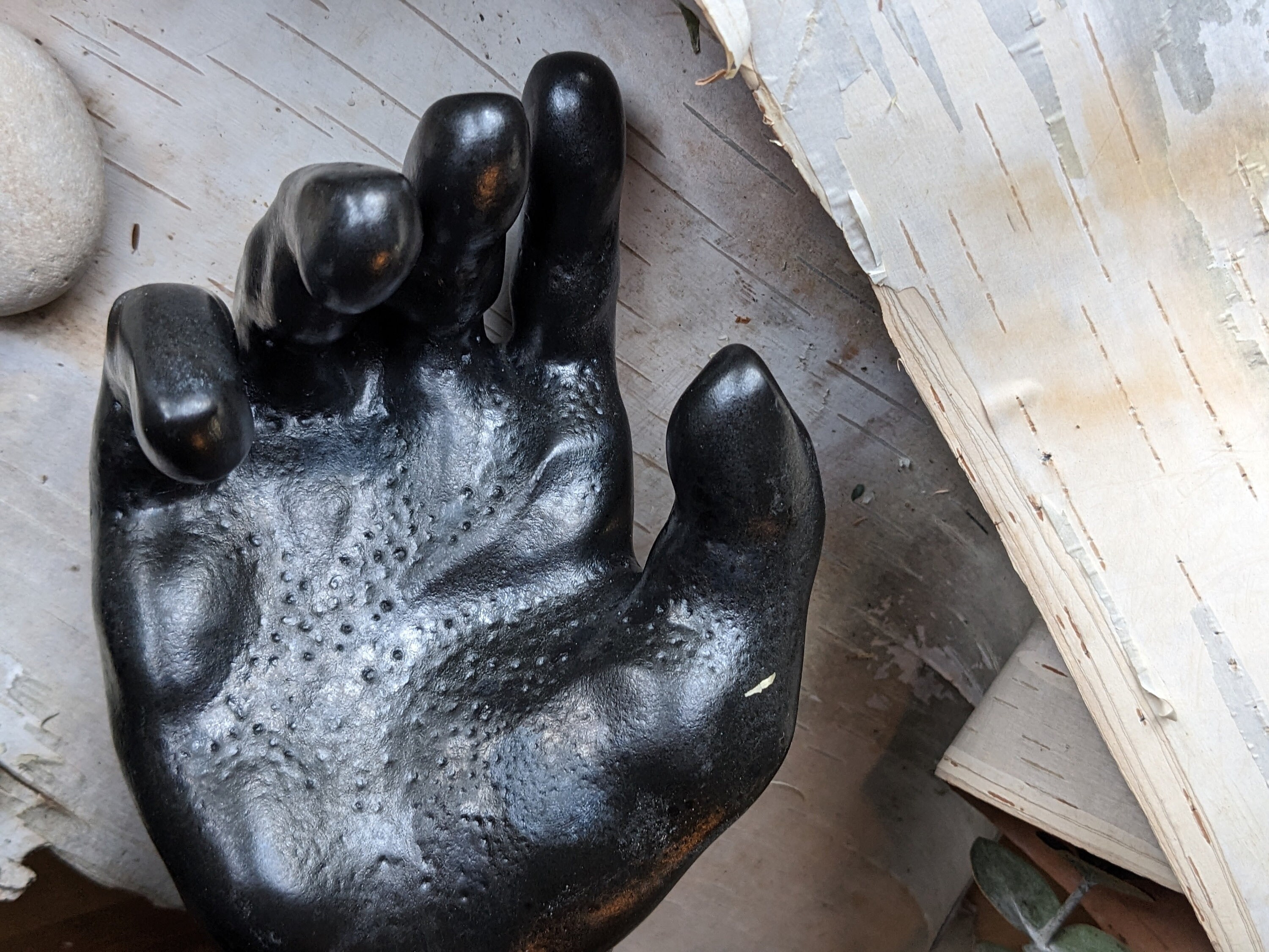 Hand Sculpted Clay Hand Standing Sculpture - Etsy