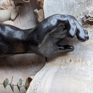 Hand Sculpted Clay Hand Standing Sculpture - Etsy