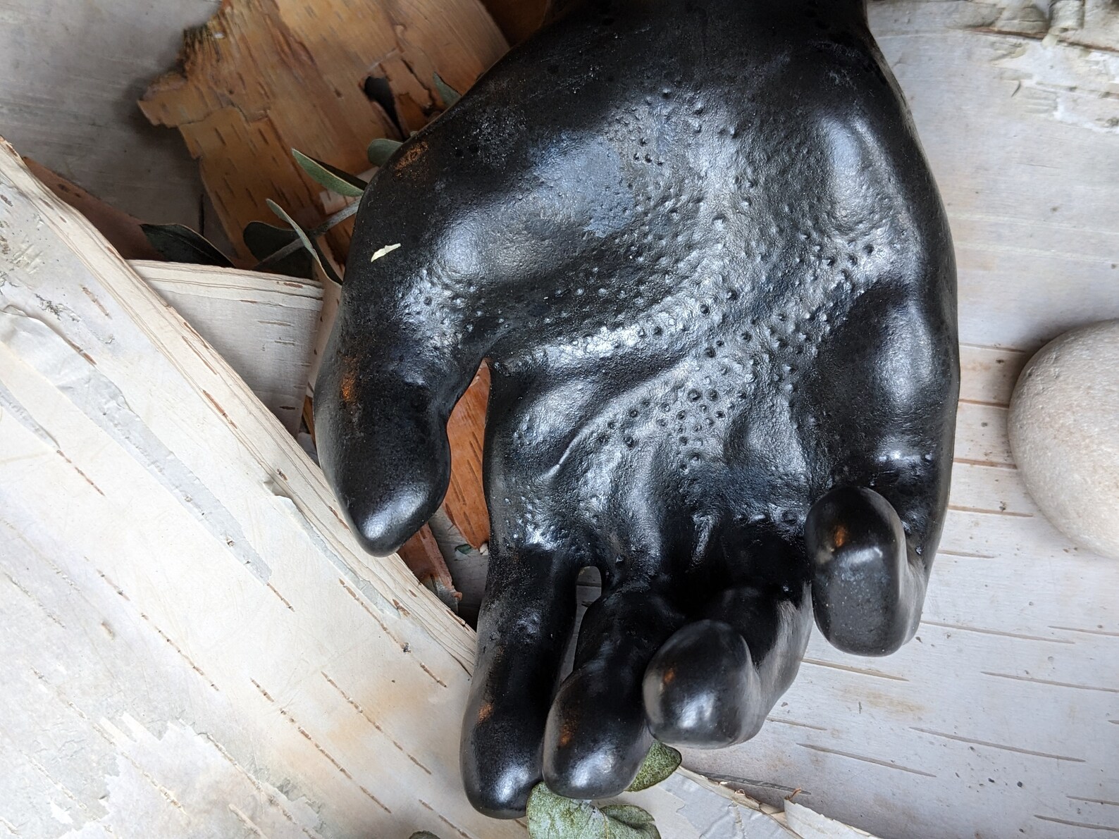 Hand Sculpted Clay Hand Standing Sculpture - Etsy