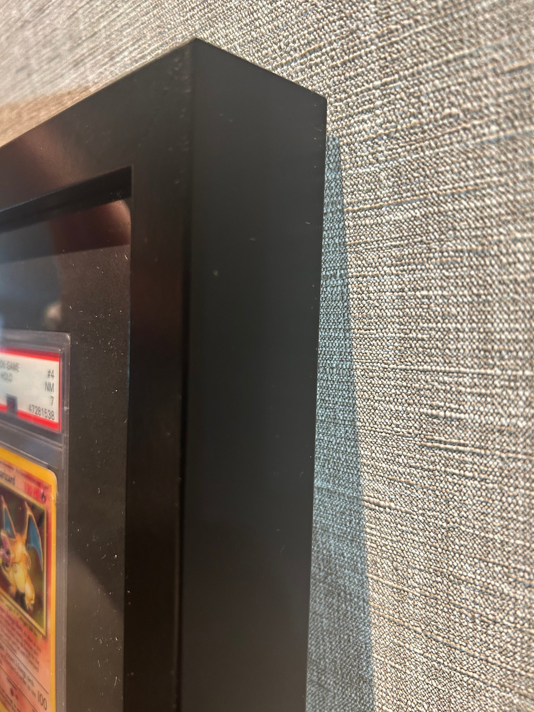 Graded Trading Card Frame Card Display Frame Black Display - Etsy