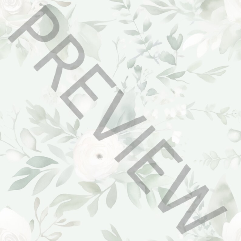 Sage Green Floral Digital Download Digital Background - Etsy