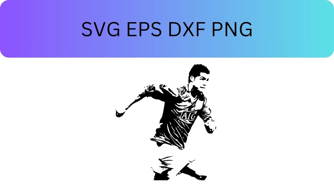 Ronaldo Vector Cut File for Cricut Silhouette Png Eps Dxf - Etsy Canada
