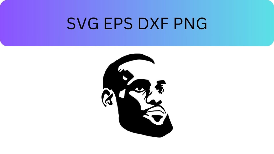 Lebron James Vector Cut File for Cricut, Silhouette, Png Eps Dxf, Decal ...